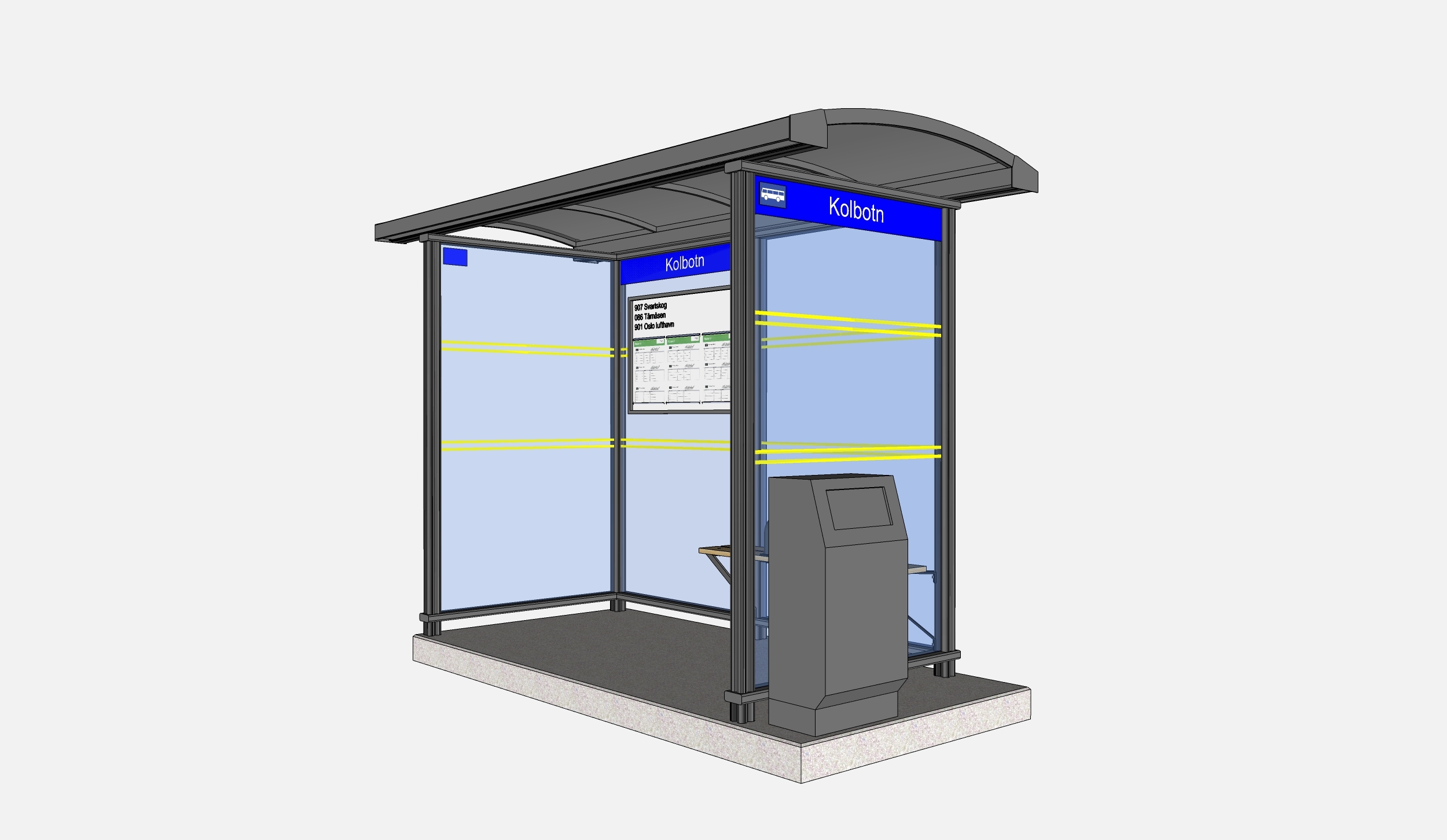 Leskur City 90 Compact 2500 x 1250 (2 felt) | Norfax