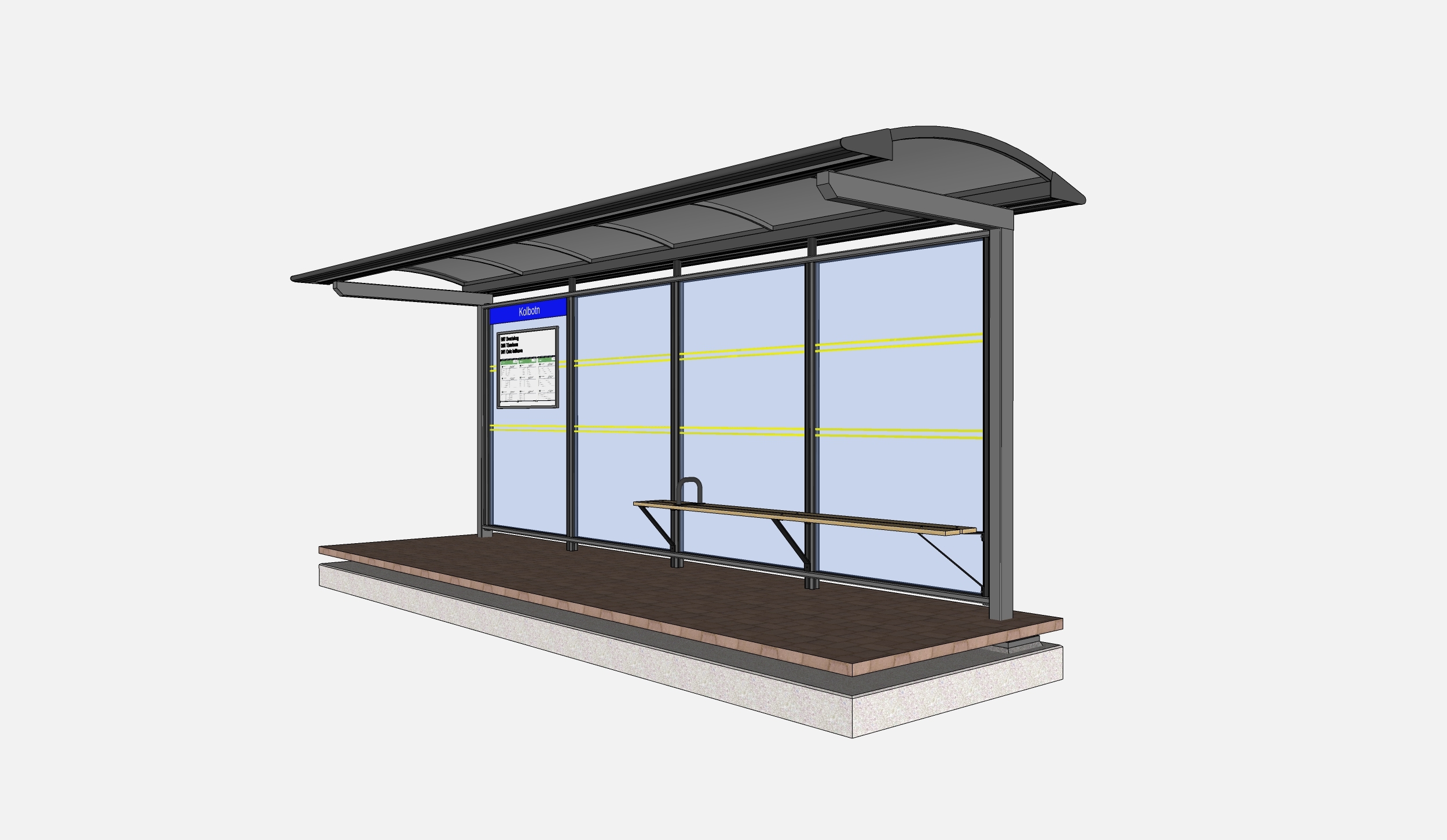 Leskur City 90 Cantilever 5600 x 1400 (4 felt) | Norfax