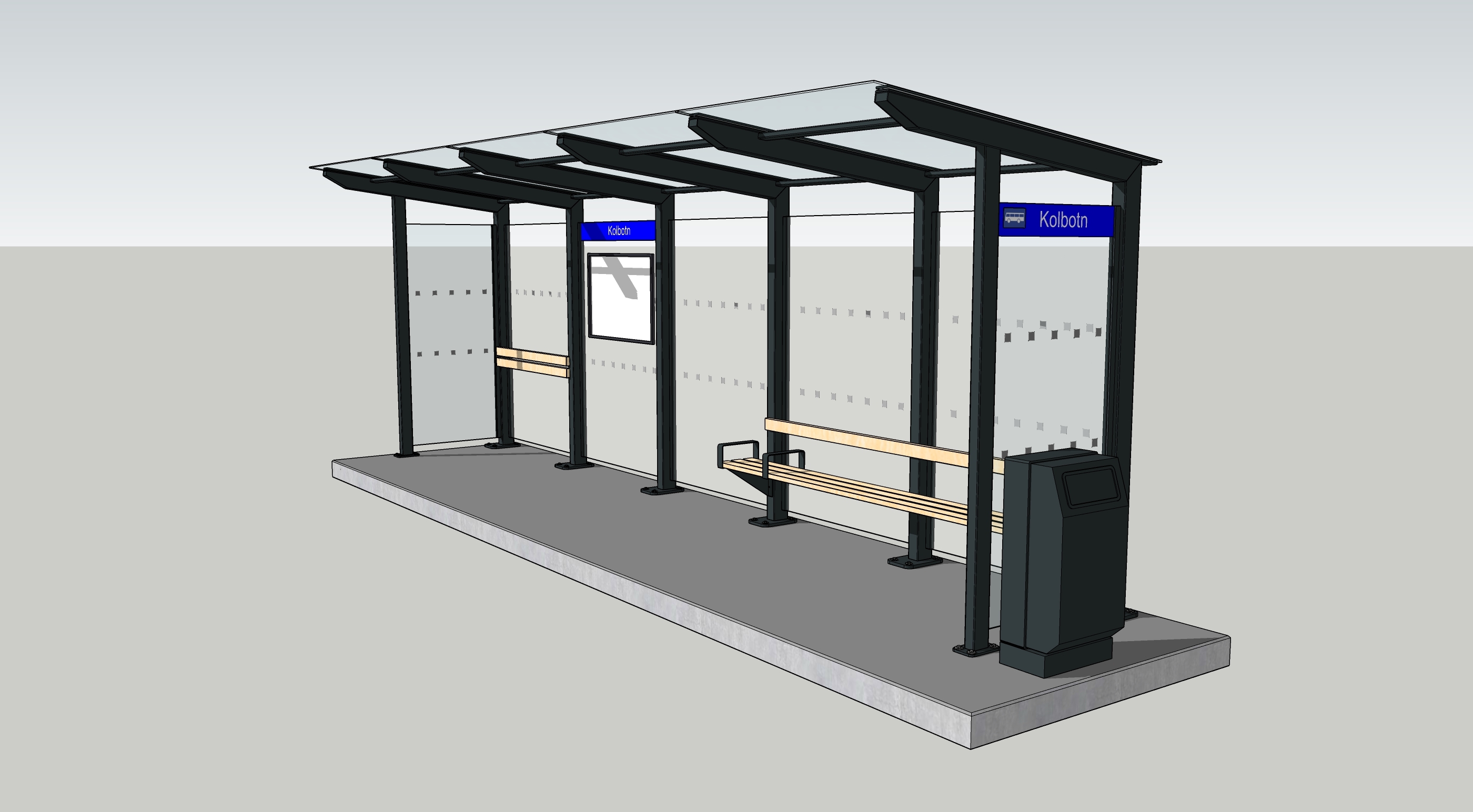 Leskur Linea Oslo (5 felt) cc 1400, sidevegg 980 mm | Norfax