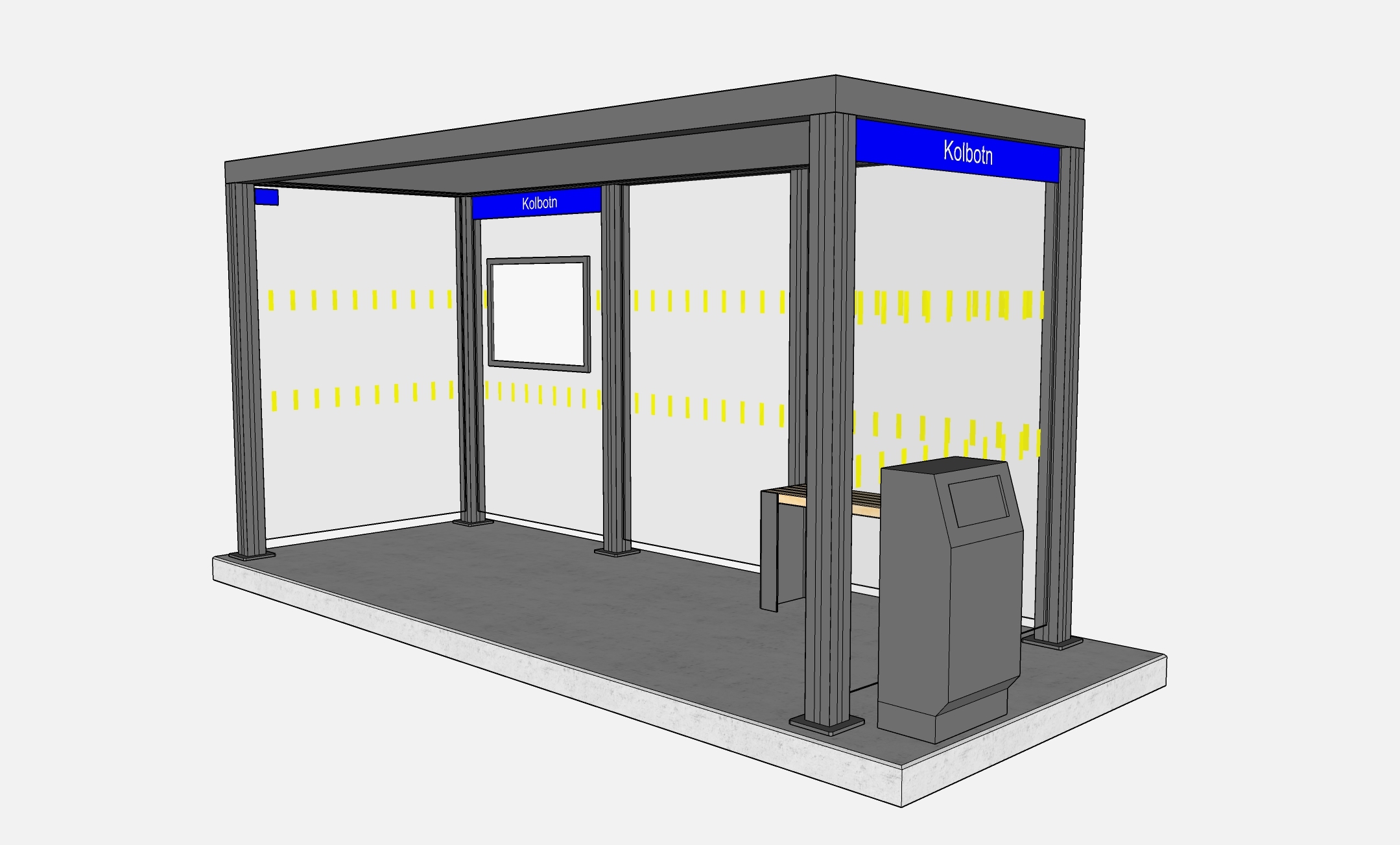 Leskur Sharp 3 felt 4395 x 1600 mm (cc). | Norfax
